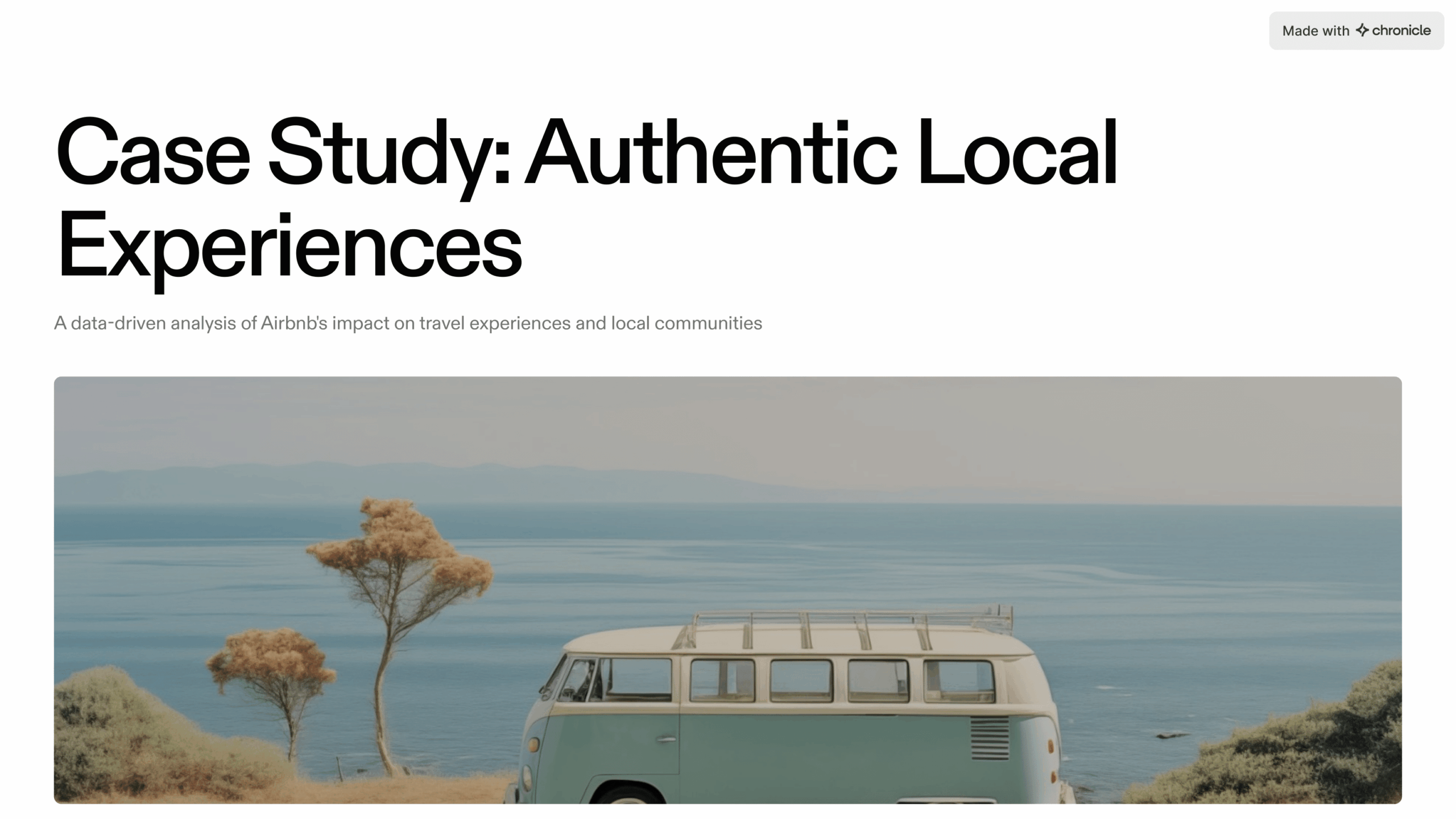 Case Study: How Airbnb Experiences Helped Local Communities - Chronicle