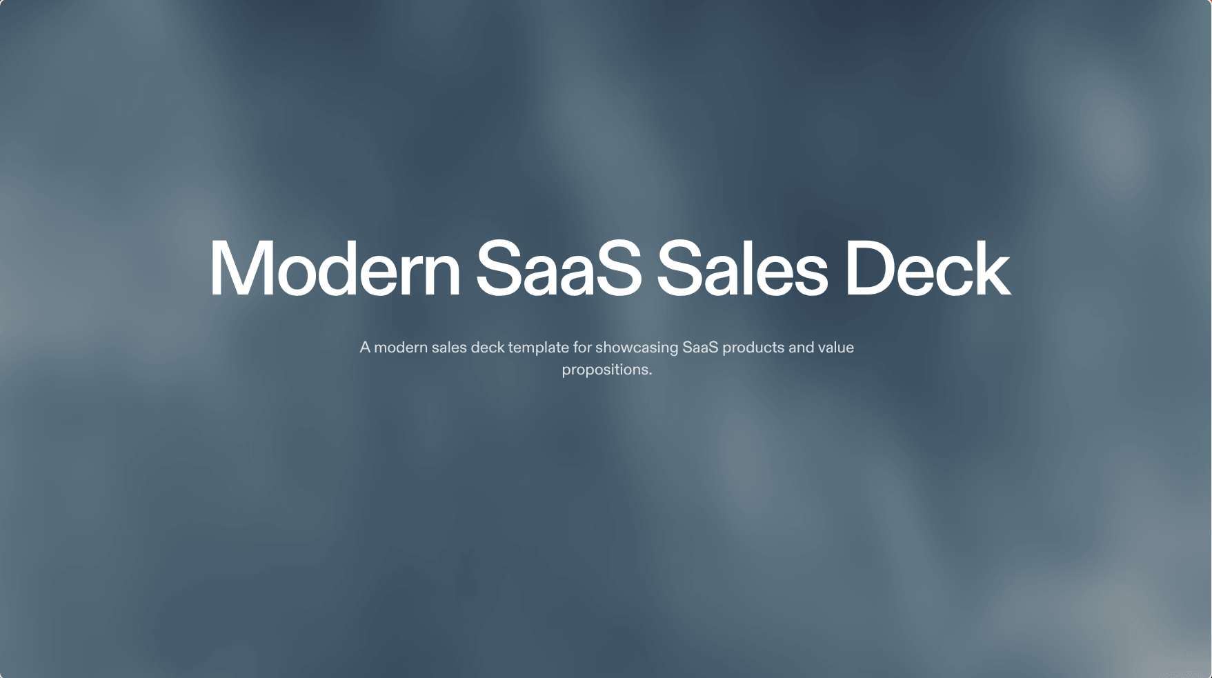 Sales Templates: AI-Powered Sales Deck & Proposal Templates | Chronicle